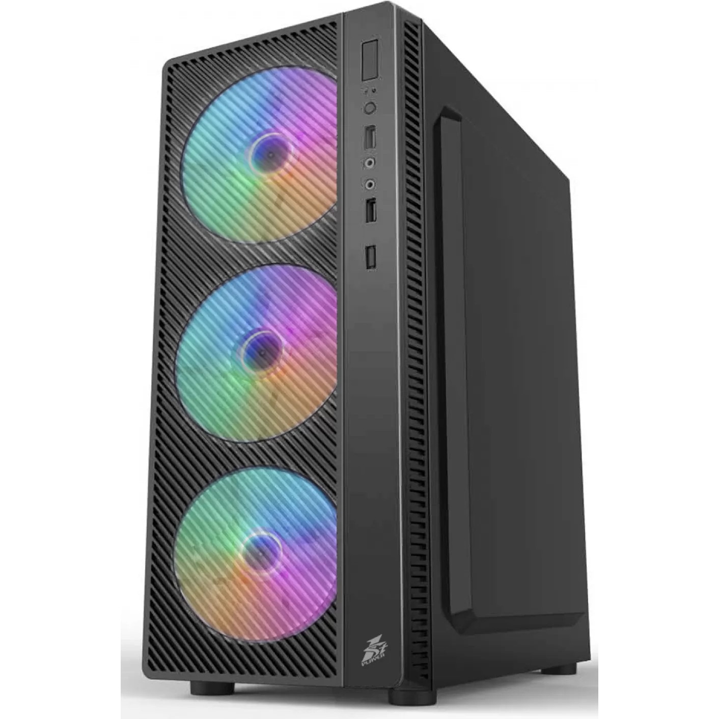 Компютърна кутия 1stPlayer A7 RGB, Черен, Middle Tower, 500 W - eMAG.bg