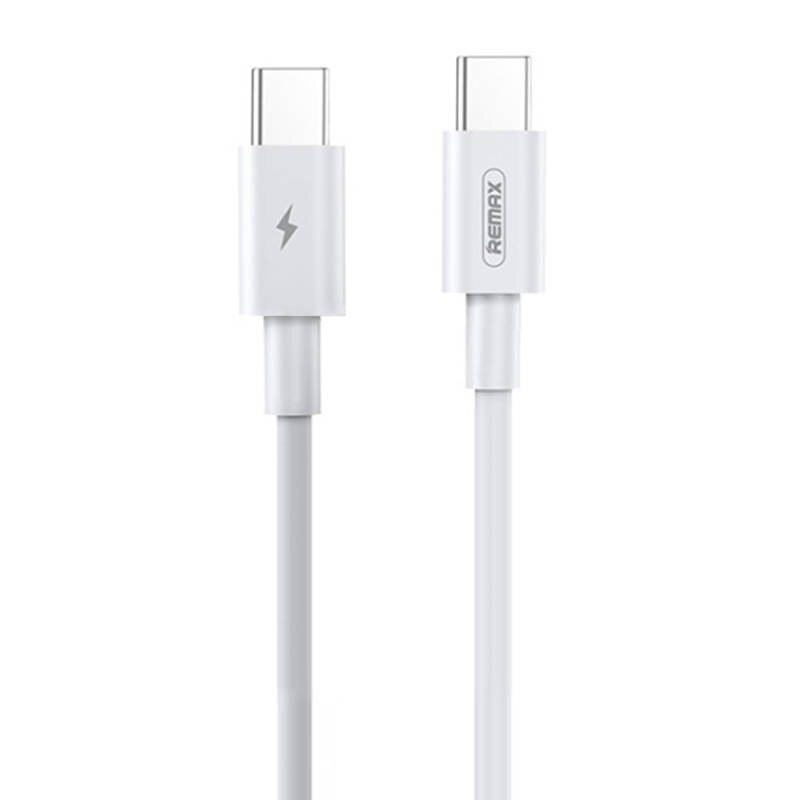 Cablu USB-C la USB-C Remax Marlik, 2m, 100W (alb) - eMAG.ro