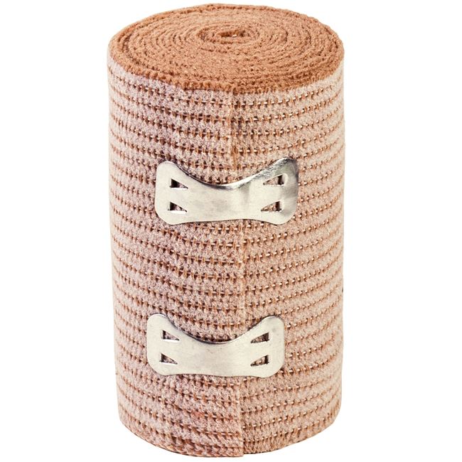 Bandaj elastic, flexibil, AKS2118, bej, 7,5 cm x 4 m - eMAG.ro