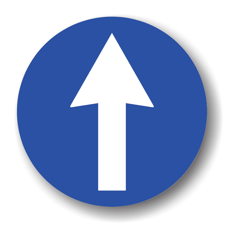 Indicator de Obligare, Inainte, D1, Tabla de Otel Galvanizata de 1 mm ...