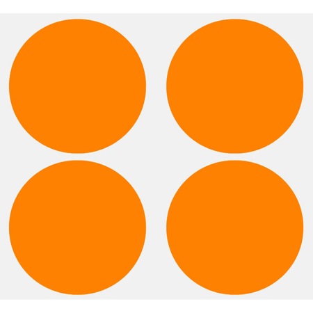 Set buline, sticker decupat, Duragon, portocaliu, 50 bucati, diametru ...