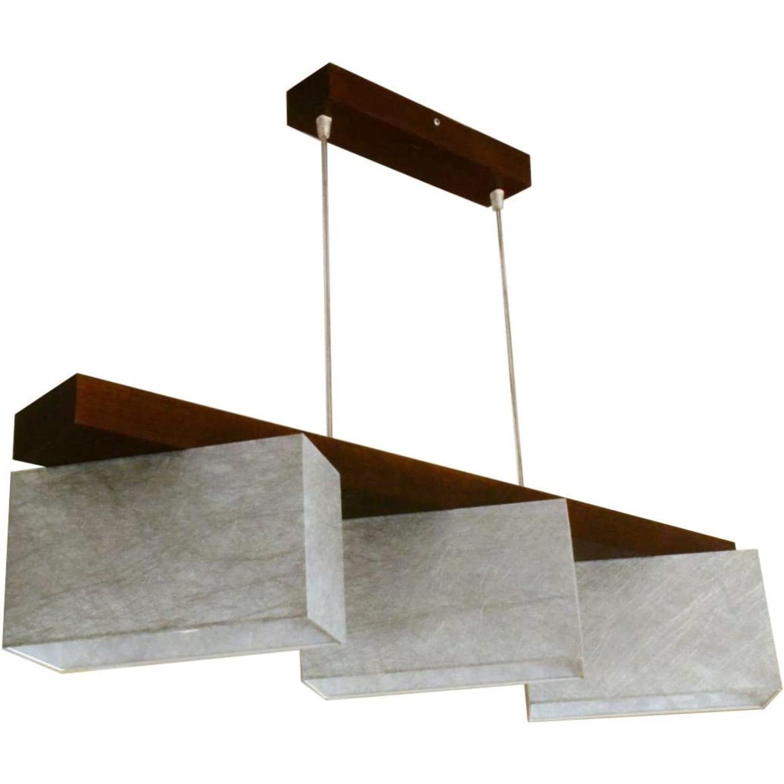 Plafoniera Milano M3H plafoniera lemn 4 flacari E14 gri - eMAG.ro