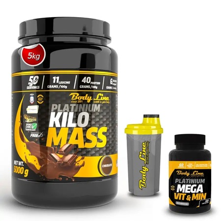 Supliment pentru ingrasare rapida, Kilo Mass 5kg, Mega Vit&Min 60 ...