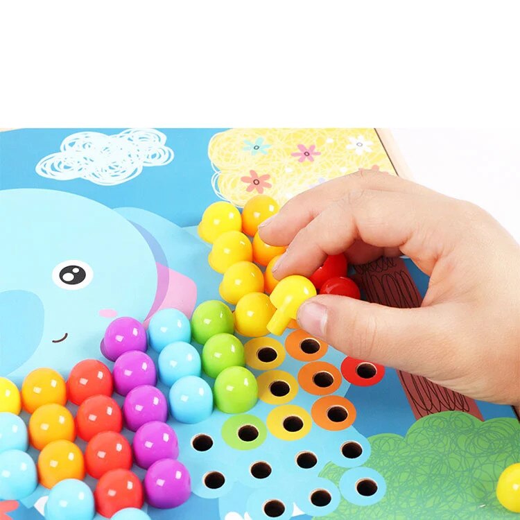 Toyska Fa pixel mozaik kreatív játék pöckökkel, többszínű, 200 db - eMAG.hu