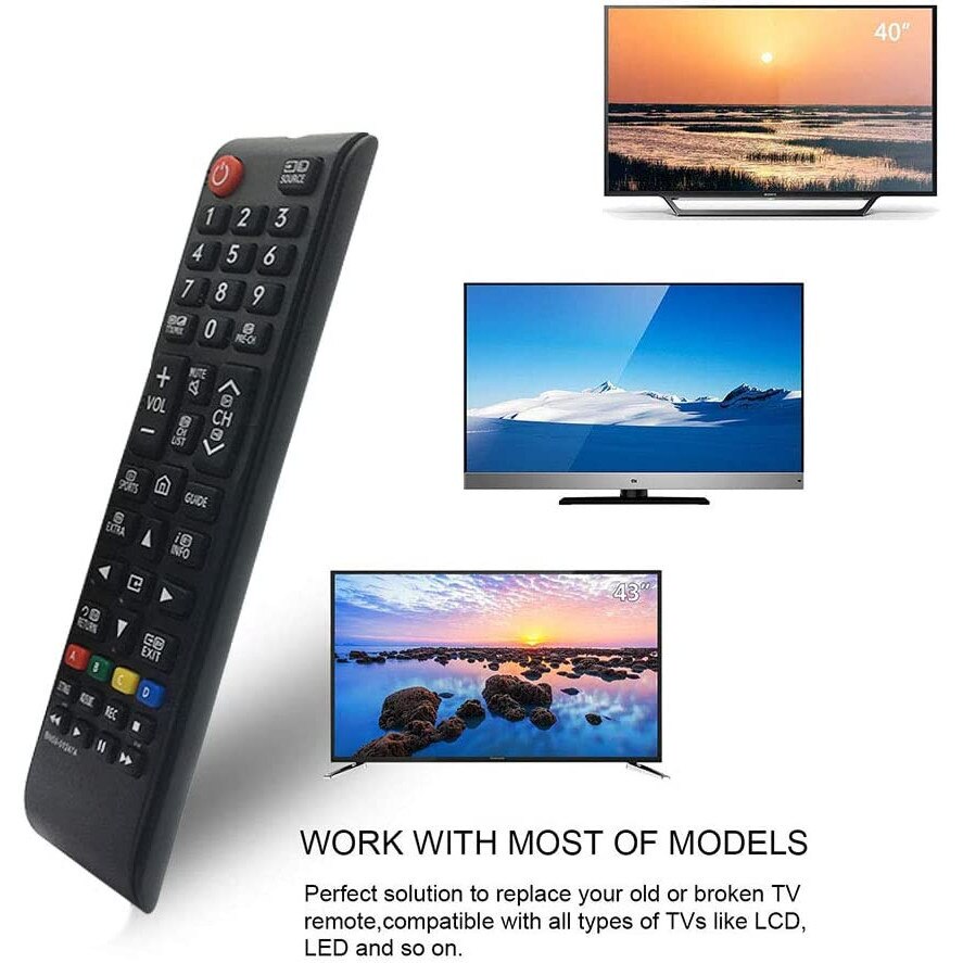 Telecomanda Smart Samsung BN59-01247A Siumal, plastic, negru, 17,4 x 4 ...