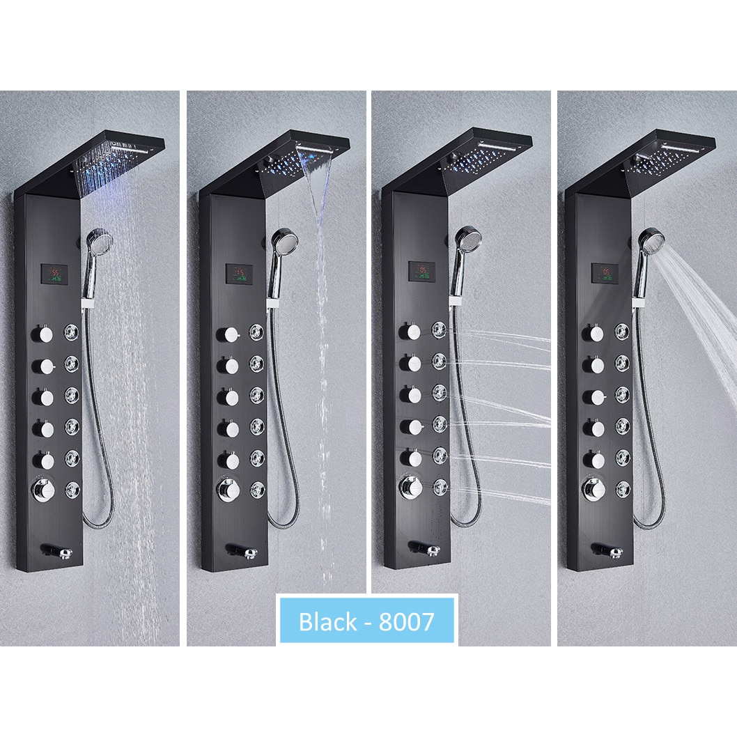 Panel dus, Blackswan, Tip M8007, model negru cu pipa, afisaj digital ...