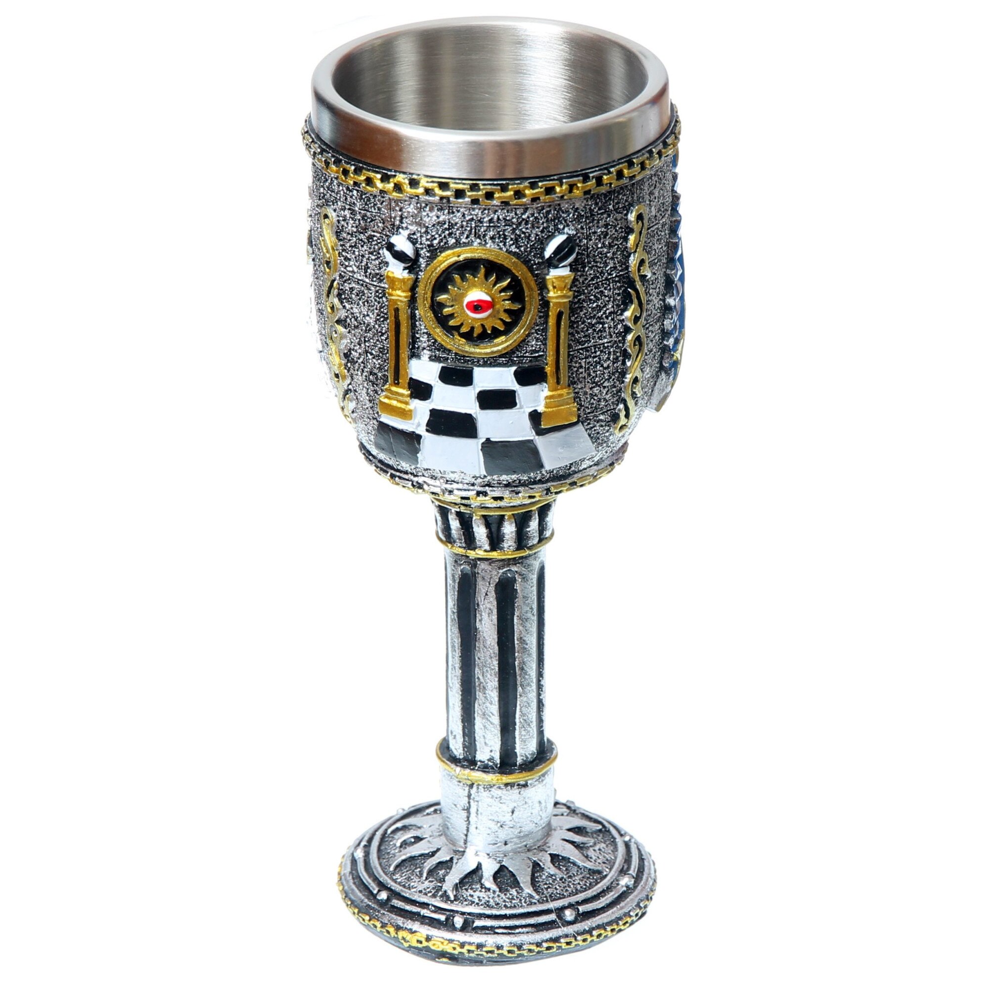 Pocal Medieval Masons 19cm 200ml decorat 360grade Tole 10 Imperial ...