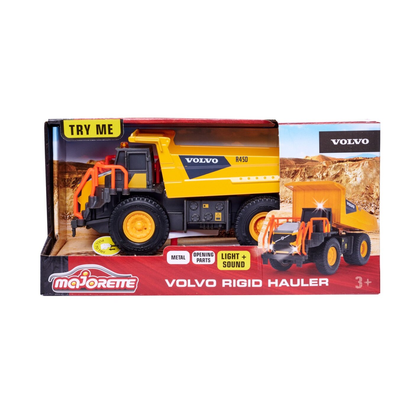 Macheta Volvo Rigid Hauler - 1/43 Majorette - eMAG.ro