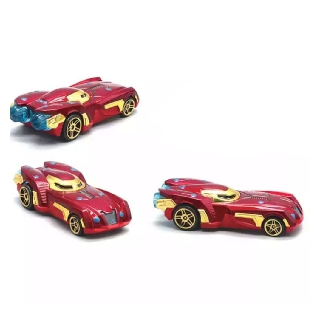 Set 6 Masinute metalice, tip Avengers, Super Eroi, multicolor, 7 cm ...