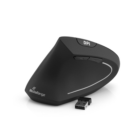 Mouse optic wireless MediaRange, Negru - eMAG.ro