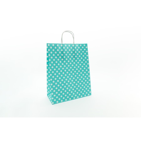 Punga Blue cu buline, cu maner rasucit, Publiserv 28X11X25 - eMAG.ro