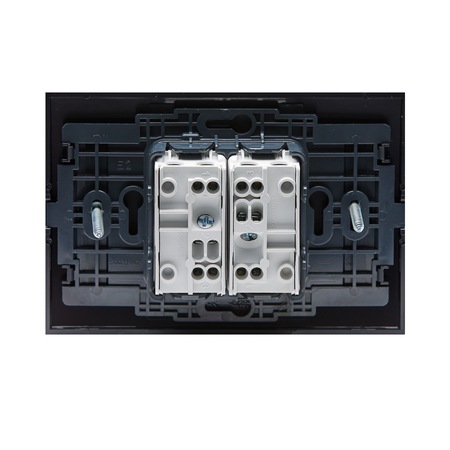 Intrerupator dublu cap scara Gewiss 2M, Negru - eMAG.ro