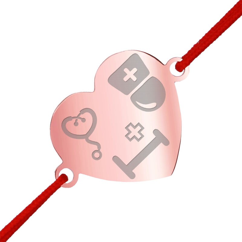Martisor Bratara Inox Inima Rose Gold Simboluri Medicale - eMAG.ro