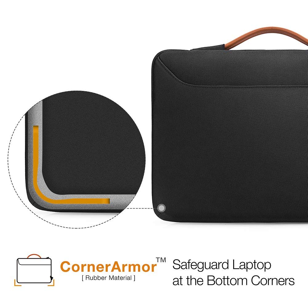 Geanta laptop A22, TOMTOC, MacBook Pro, 14 inchi, Fermoar, Negru - eMAG.ro