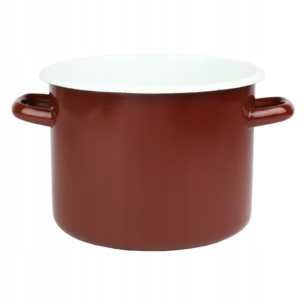 Oala emailata, Emalia Rybnik, 7L, 22 cm, Rosu - eMAG.ro