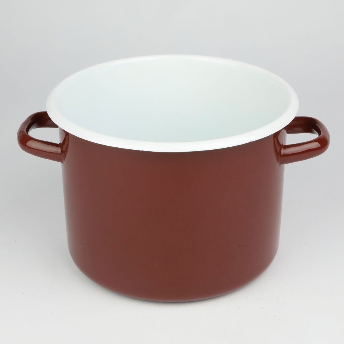 Oala emailata, Emalia Rybnik, 7L, 22 cm, Rosu - eMAG.ro