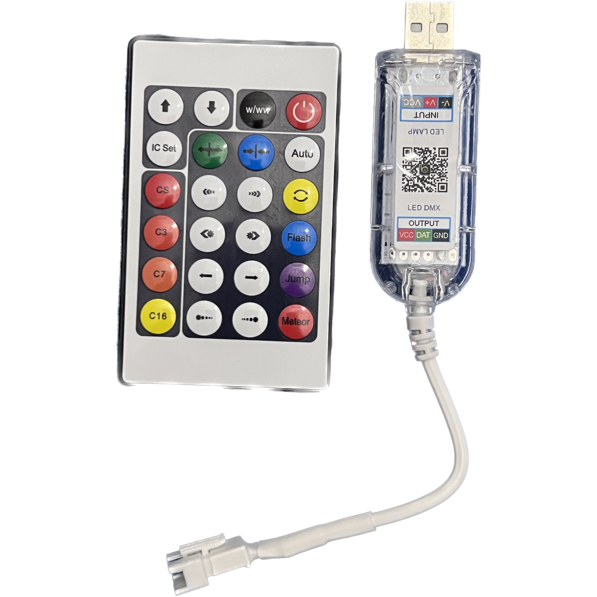 LED tűzijáték szalag, JRH®, Bluetooth/USB, távirányító/telefon vezérlés, RGB, hangszinkronizálás ...