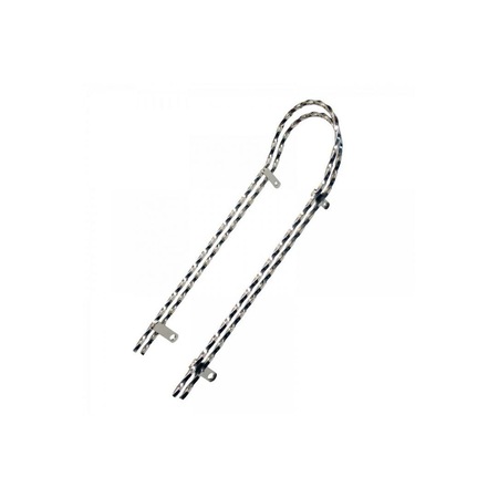 Suport sa Pegas Sissy Bar, profil patrat torsionat, dublu, lungime 18 ...