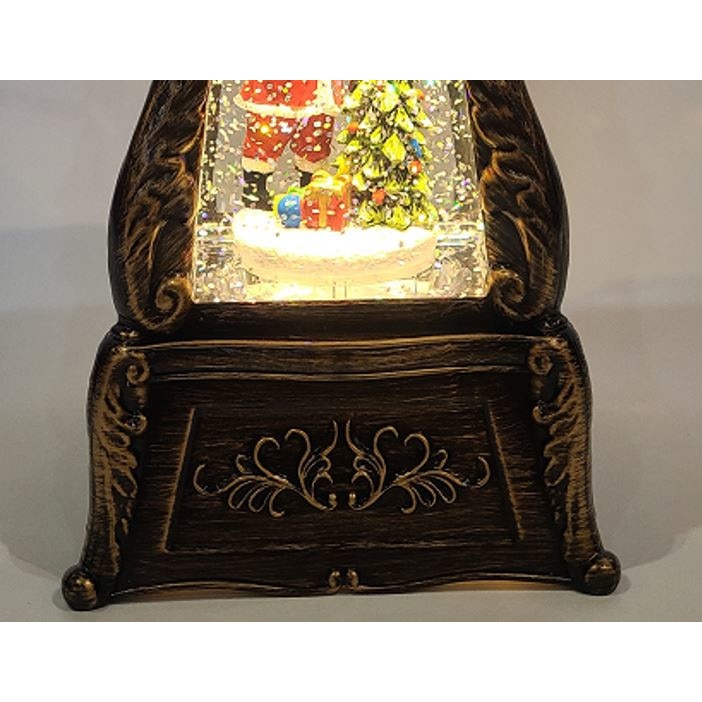 Felinar LED Luminos de craciun, mos craciun, muzical, Baterie si USB ...