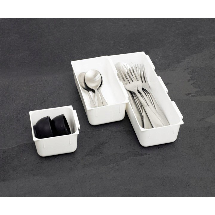 Organizator sertar, Plastic 22,5x8x5 cm alb - eMAG.ro