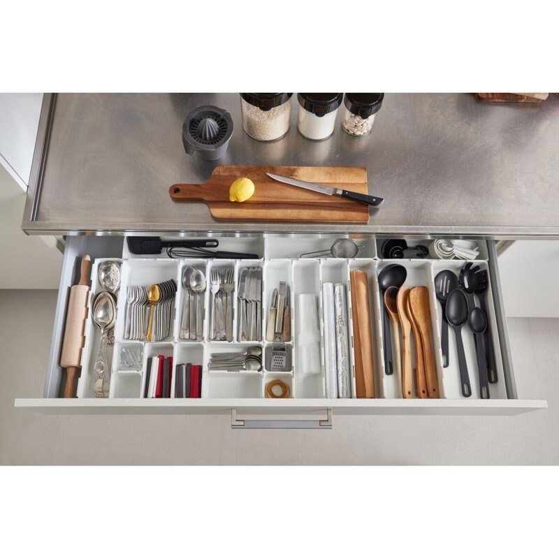Organizator sertar, Plastic 30x8x5 cm alb - eMAG.ro