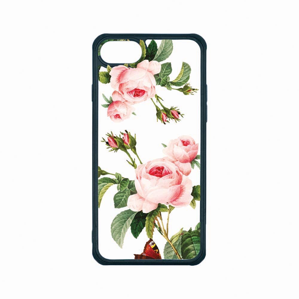 Polikarbonát/TPU ütésálló telefontok, Apple iPhone SE 3, Rose, kamera ...