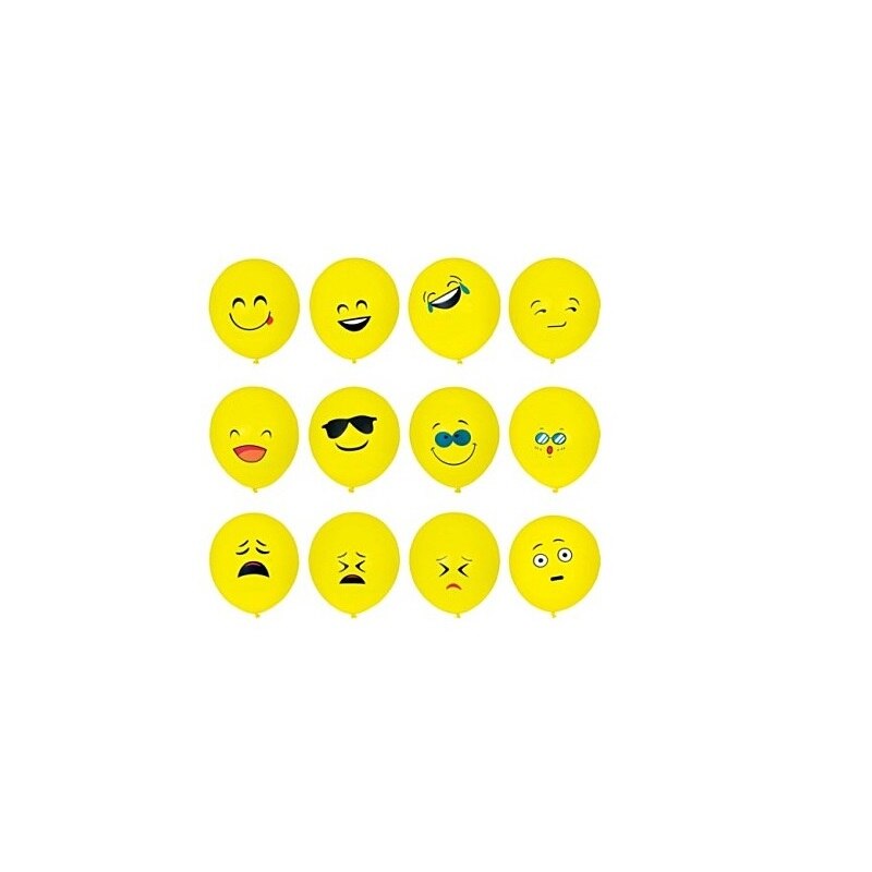 Set 12 baloane Emoticoane 30.5cm - eMAG.ro