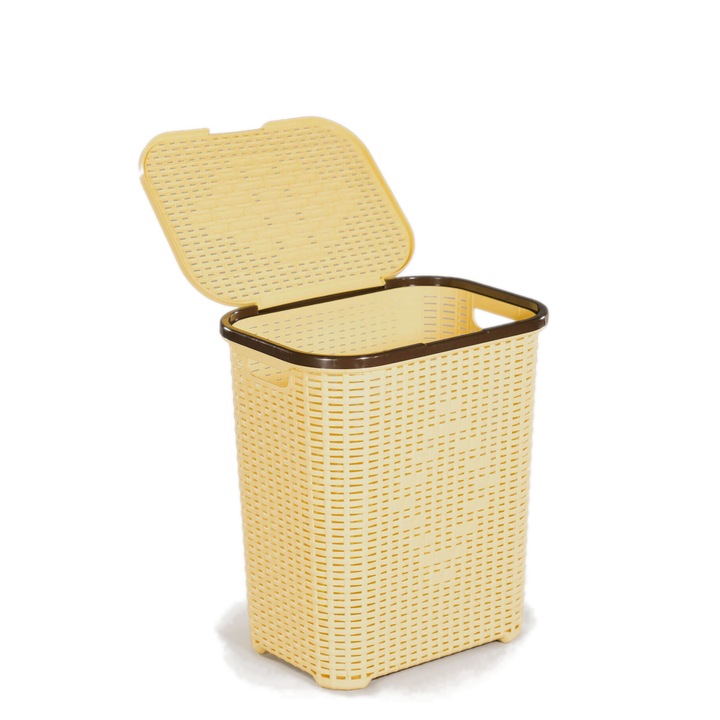 Cos Rufe Ratan, Sterk, Bej, Plastic, 51 x 46 x 34 cm - eMAG.ro