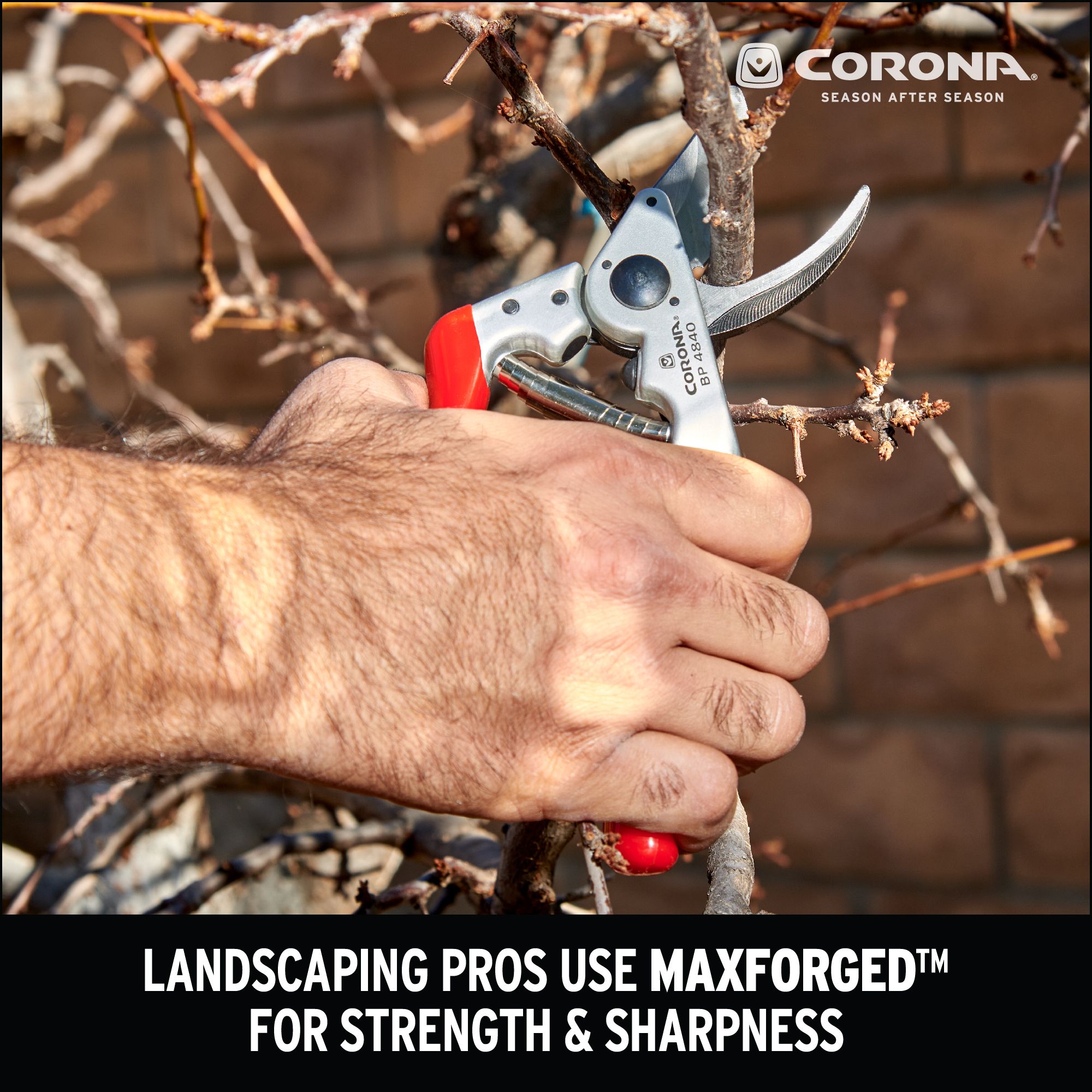 Foarfeca cu Bypass si maner rotativ Corona MaxForged, 2.5cm - eMAG.ro