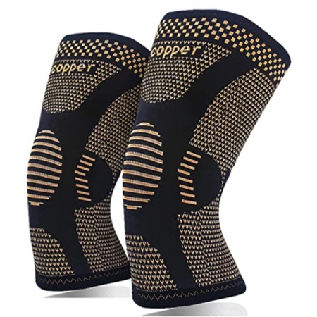 Set 2 genunchiere, Nylon, S, Negru - eMAG.ro