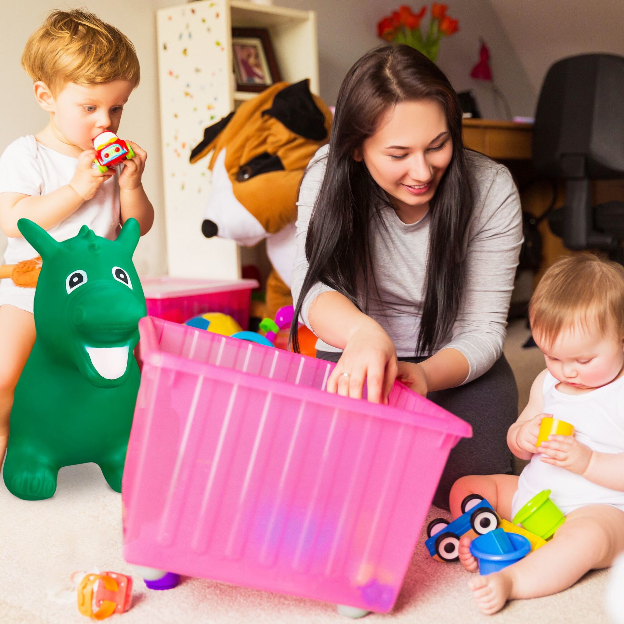 Jumper de cauciuc in forma de dragon, copii +3 ani, dimensiuni 46 x 26 ...