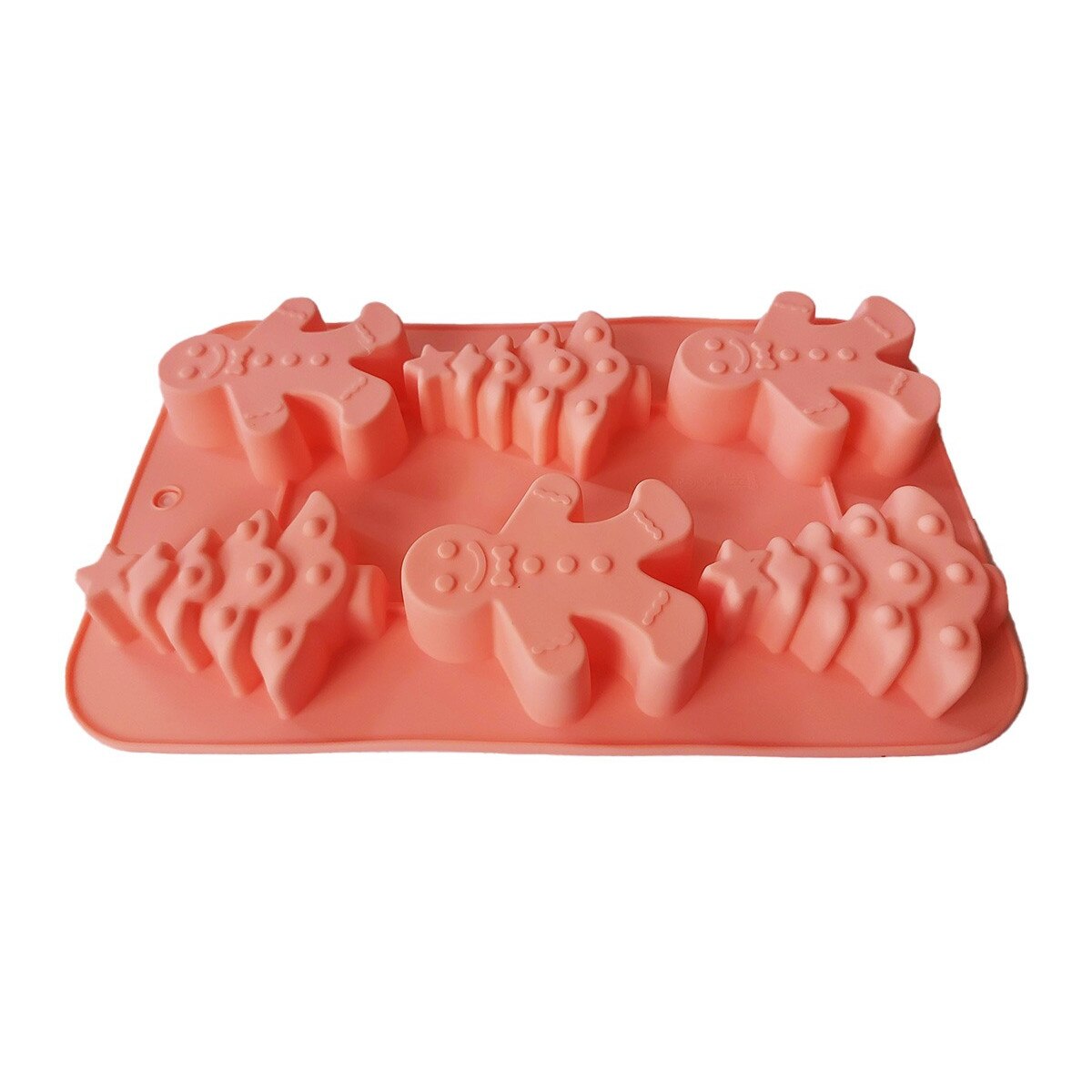 Forma silicon 6 cavitati, Turta dulce, Prajituri, Briose, Roz, 26 cm ...