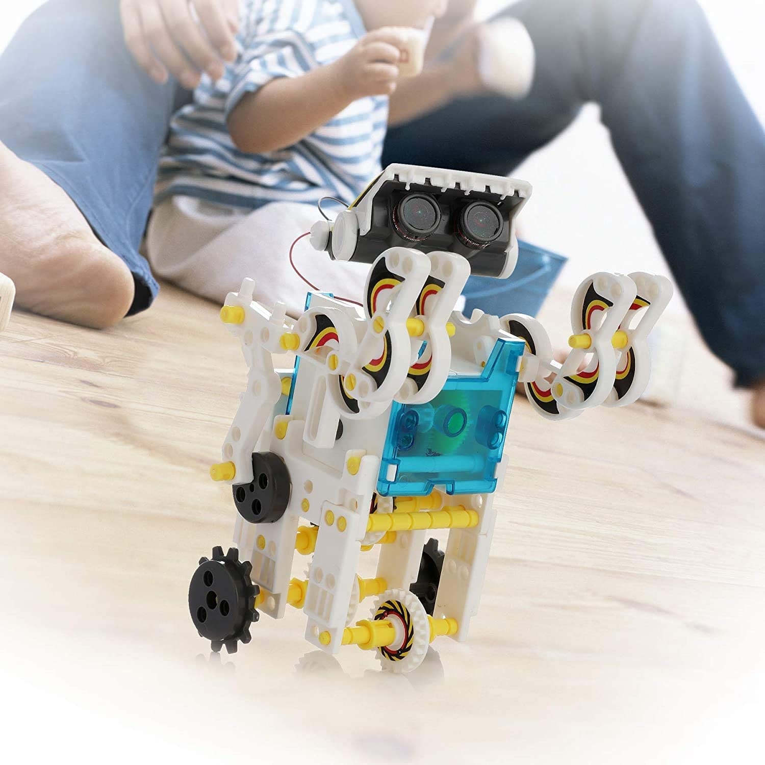 Set de creatie roboti cu energie solara Pitikot®,13 in 1 kit de ...