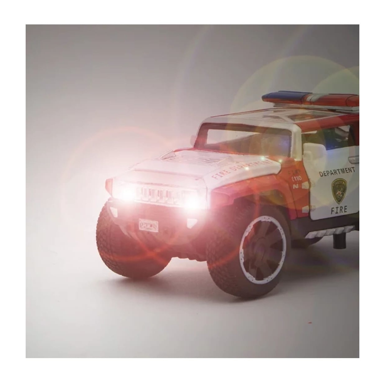 Masina metalica mecanica, tip Hummer Politie, cu lumini si sunete, usi ...