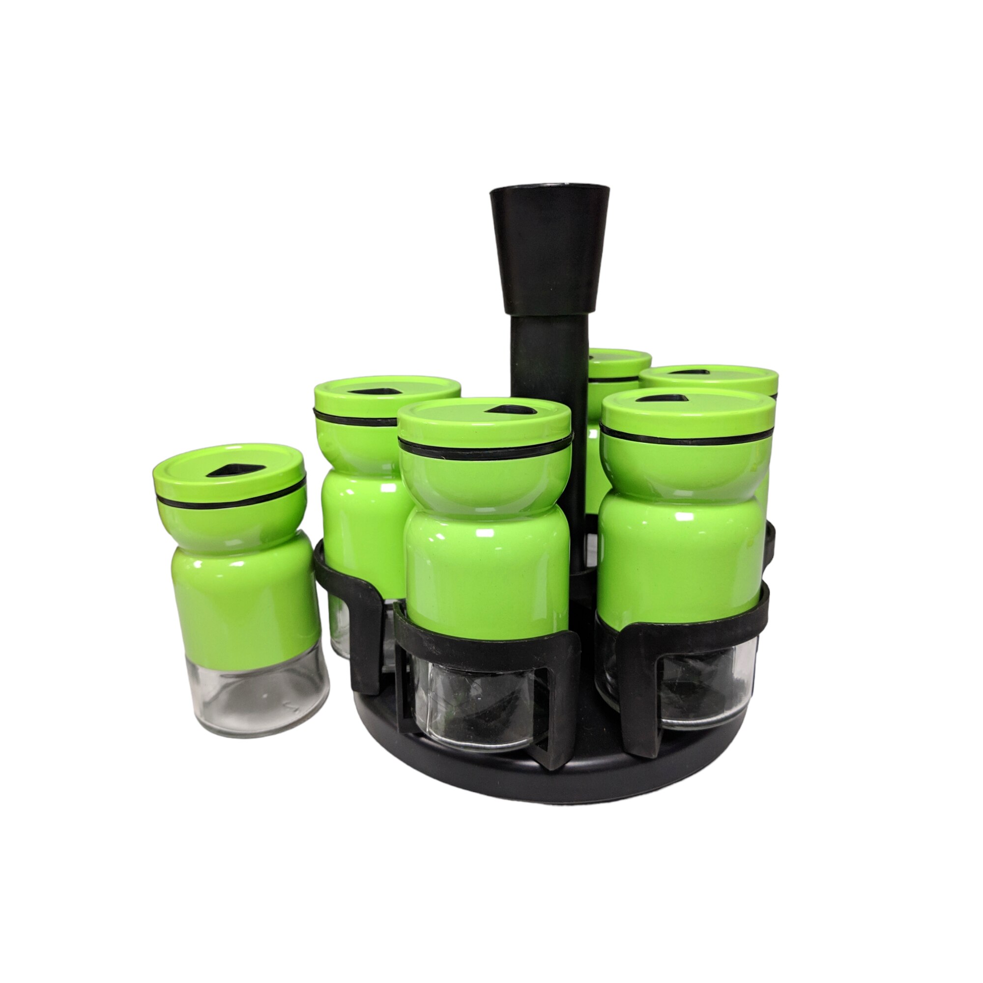 Set 6 borcane de condimente, Gerdani BG, Pe suport, Verde - eMAG.ro