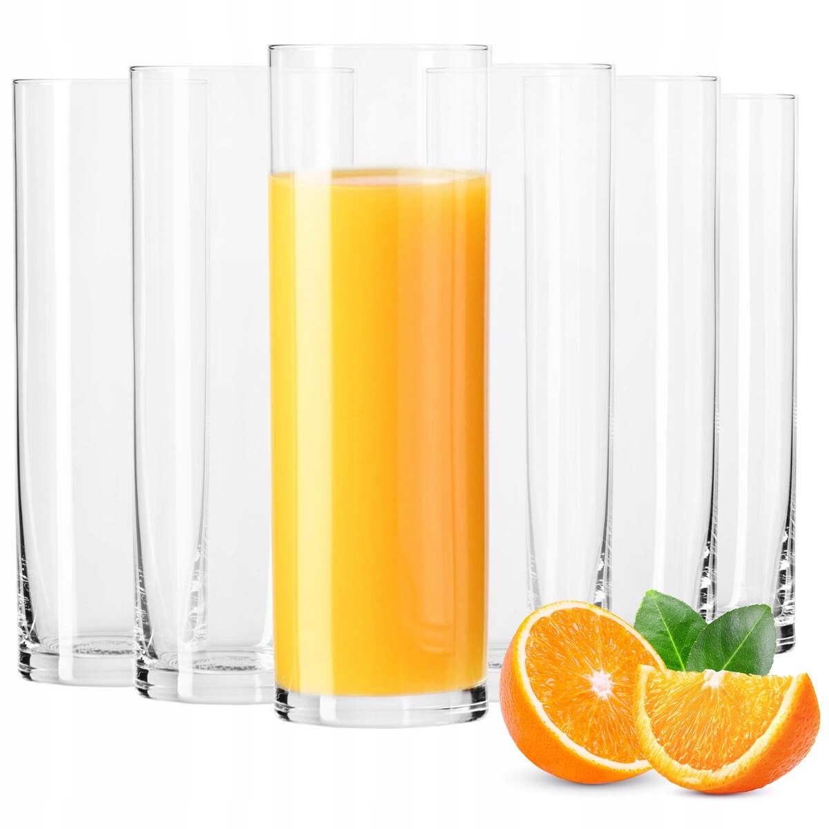 Set 6 pahare inalte, Krosno, 6 x 200ml, Sticla, Transparent - eMAG.ro