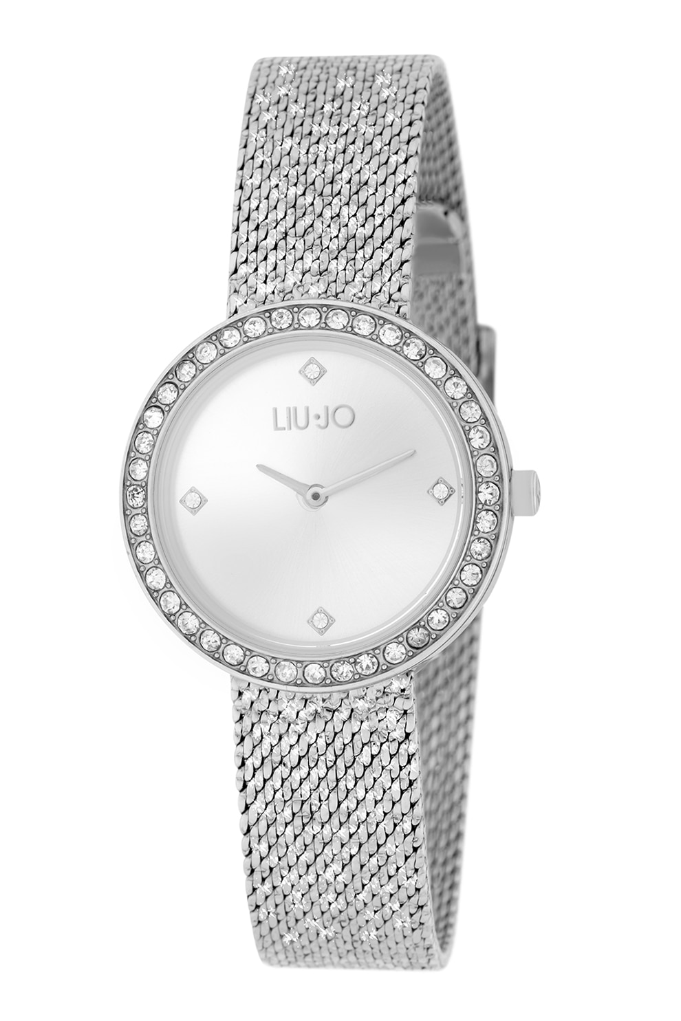 Liu Jo, Ceas de otel inoxidabil cu bratara cu model plasa, Argintiu ...