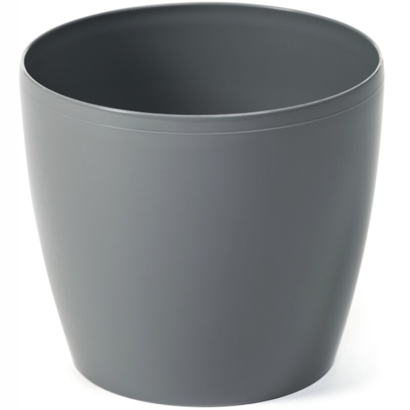 Ghiveci Magnolia, Lamela, Plastic, 18 cm, Gri - eMAG.ro