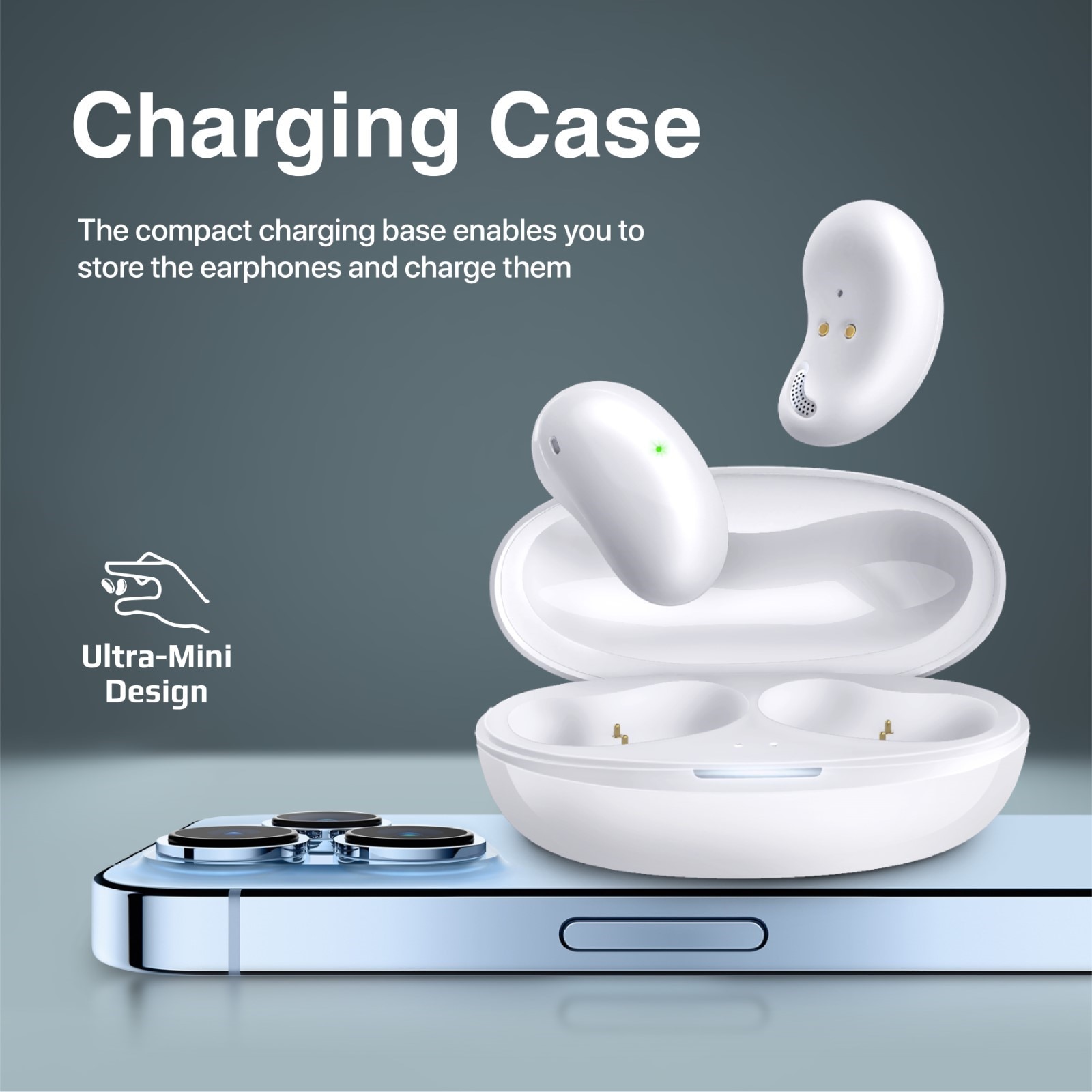 Casti fara fir, ProMate, Bluetooth, v5.1, Alb - eMAG.ro