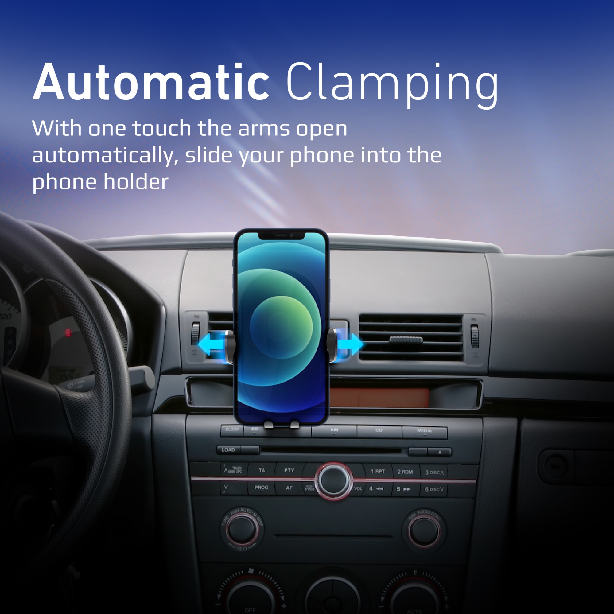 Безжично зарядно ProMate, Powermount, 15W, Smart Sensor Car Wireless ...