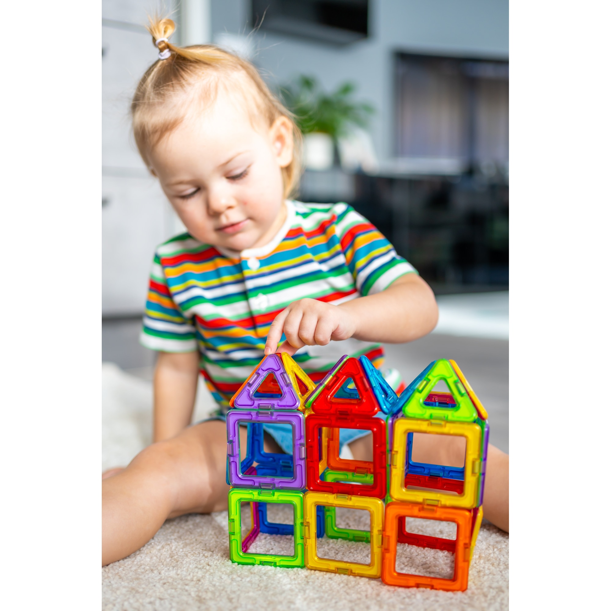 Set de construit cu piese magnetice Pitikot®, jucarii educationale ...