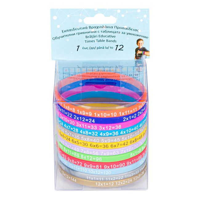 Set 12 bratari educative, colorate - eMAG.ro