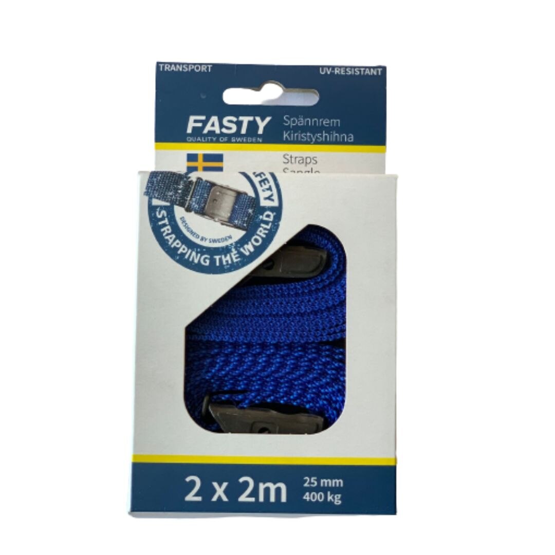 Chinga Rapida Transport, 25mm x 2m, Fasty, Albastru, Pachet 2 buc - eMAG.ro