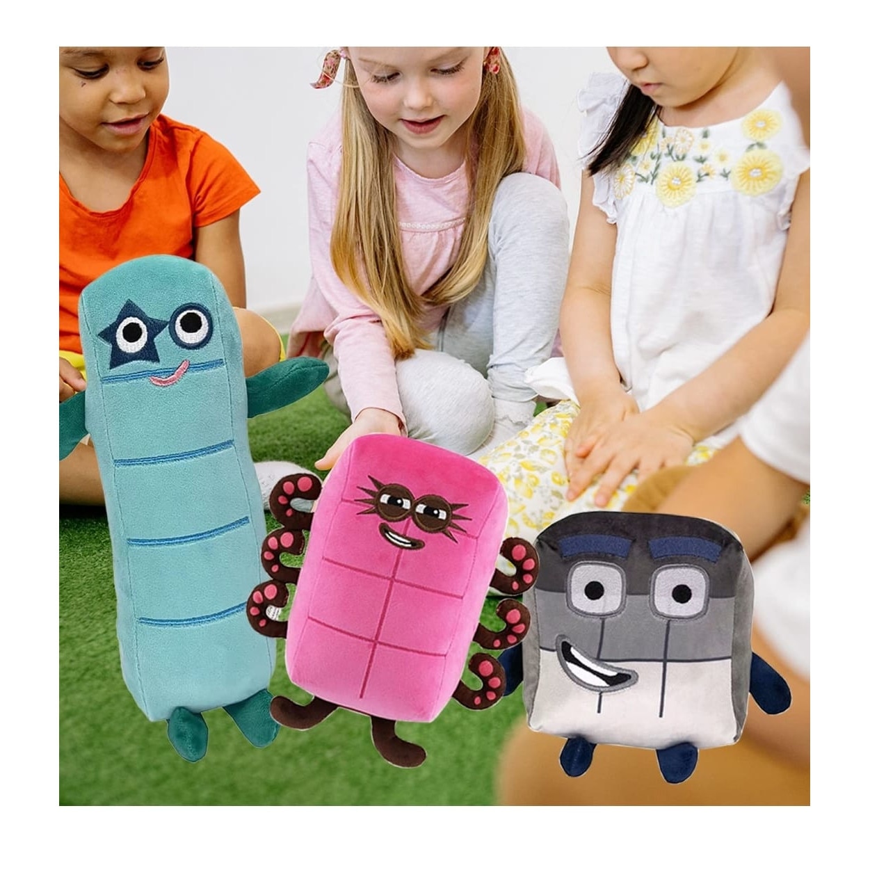 Set 10 Numere Amuzante de plus, Number Plush, multicolor, 20 - 25 cm ...