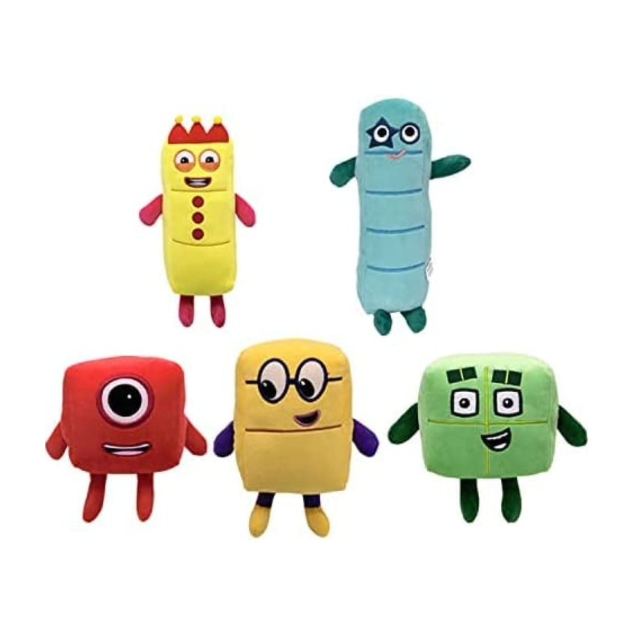 Set 10 Numere Amuzante de plus, Number Plush, multicolor, 20 - 25 cm ...