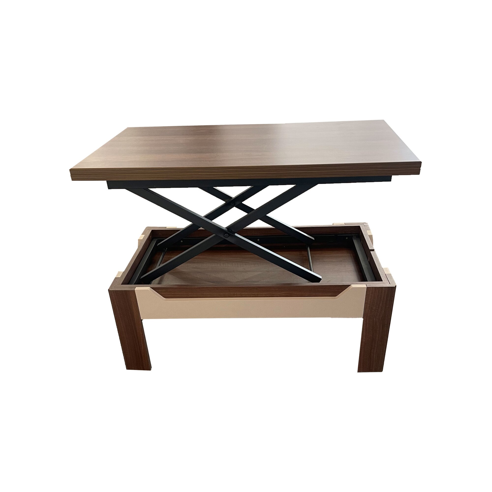 Masa Extensibila Transformer, Mobiref, 120 x 90 x 75 cm, PAL Alb 18 mm ...