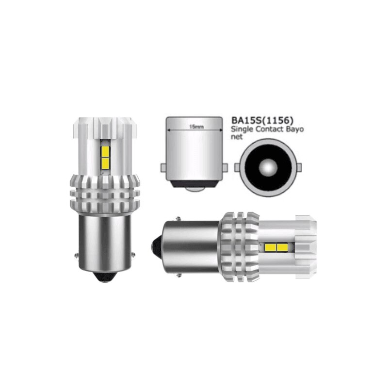 Bec auto LED P21W CSP 6000k alb rece cu canbus BA15S 12V - eMAG.ro