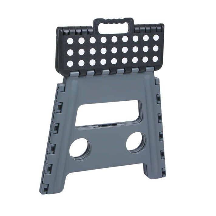 Scaunel pliabil din plastic, Kopenpal, Gri/Negru, 29x22x32 cm - eMAG.ro