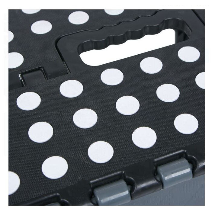 Scaunel pliabil din plastic, Kopenpal, Gri/Negru, 29x22x32 cm - eMAG.ro