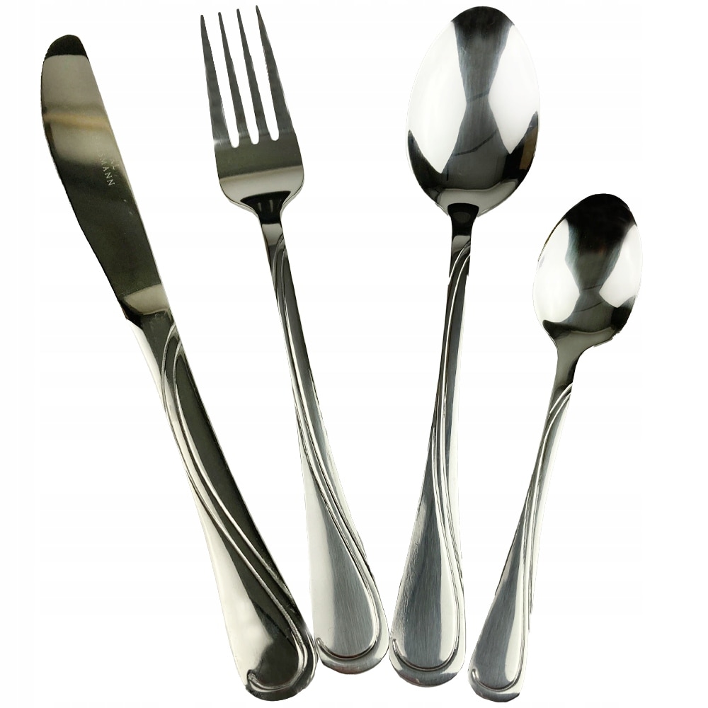 Set tacamuri Nina, Karl Hausmann, Pentru 6 persoane, Inox, 24 piese ...